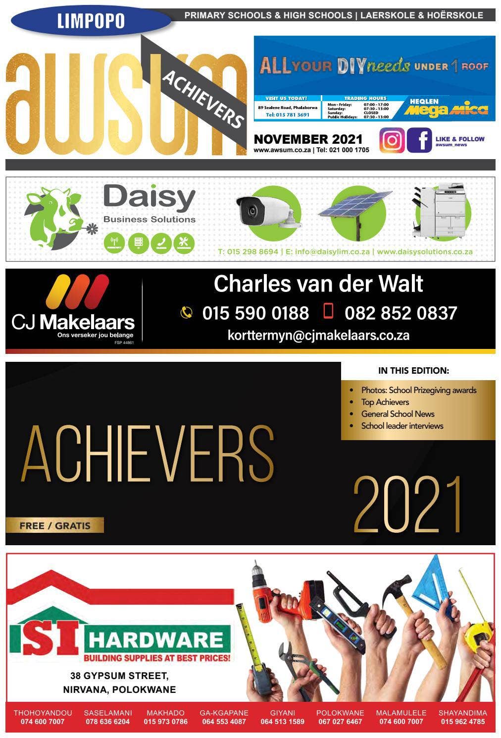 AWSUM Limpopo - Achievers - November edition by AWSUM News - Issuu