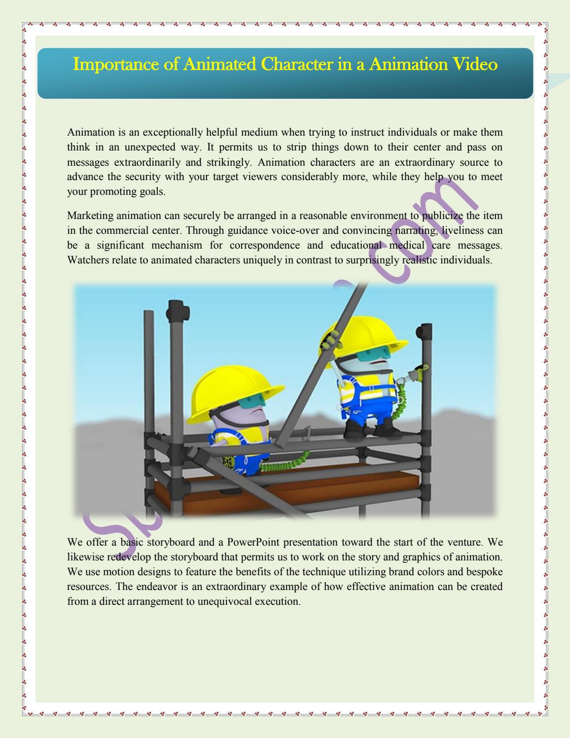 Importance of Animated Character in a Animation Video by sbanimation ...