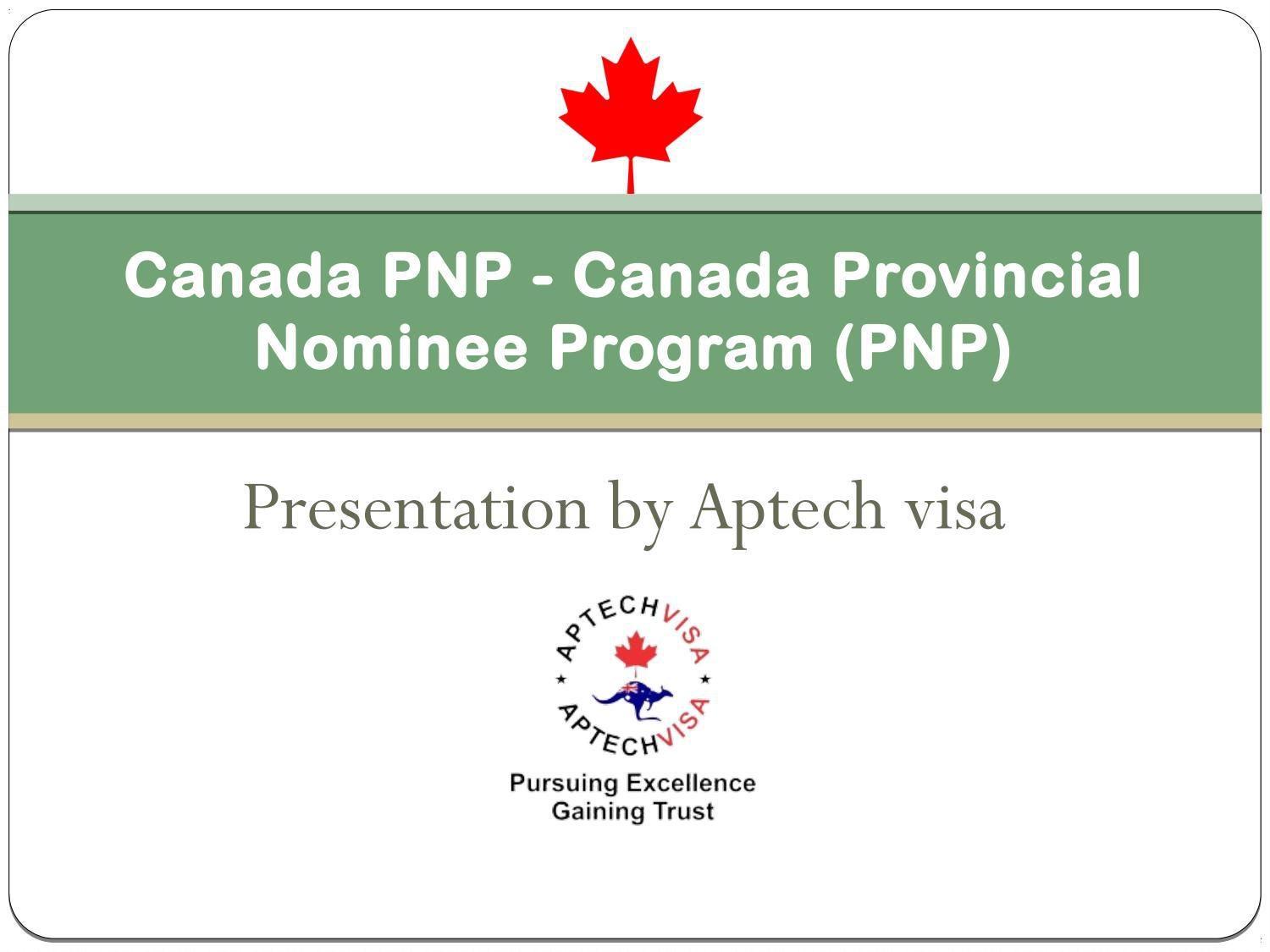 Canada PNP - Canada Provincial Nominee Program (PNP) - Aptechvisa by ...