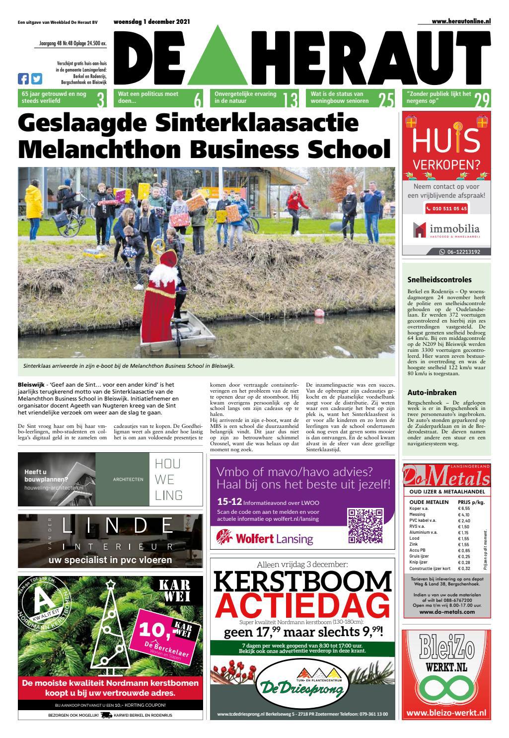 De Heraut week 48 2021 by Nieuwsblad De Heraut - Issuu