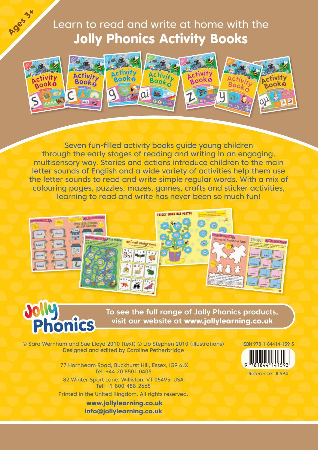 Jolly Phonics Activity Book 7 JL594 - British English precursive by ...