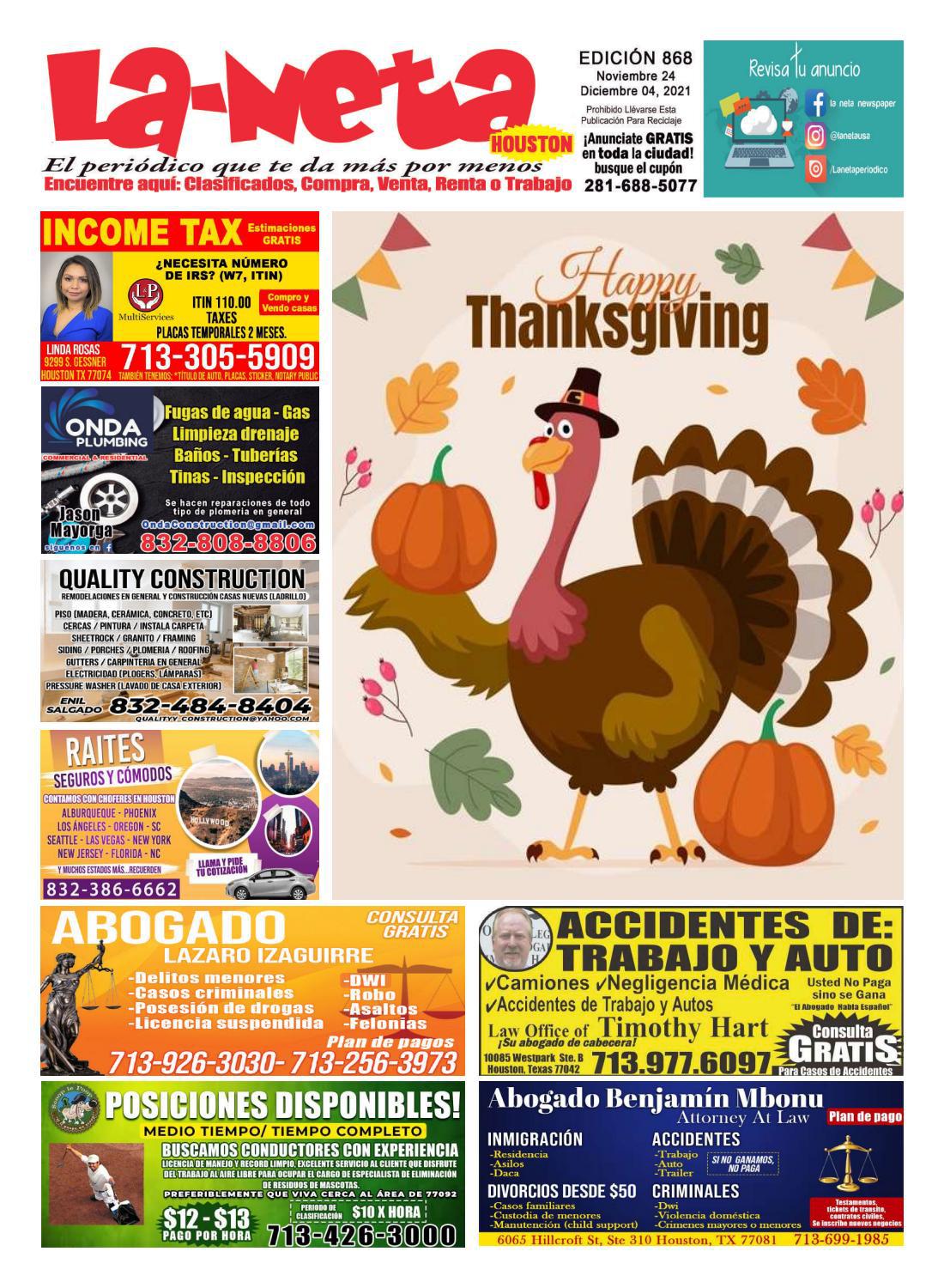 Houston 868 by Periodico Hispano La Neta - Issuu