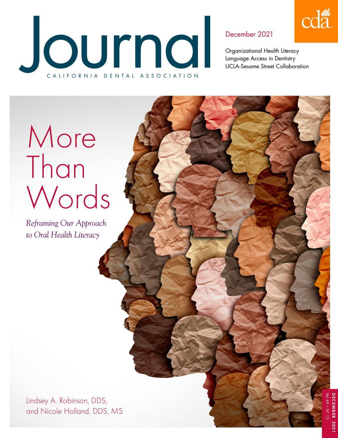CDA Journal - December 2021: More Than Words. Reframing Our Approach to ...