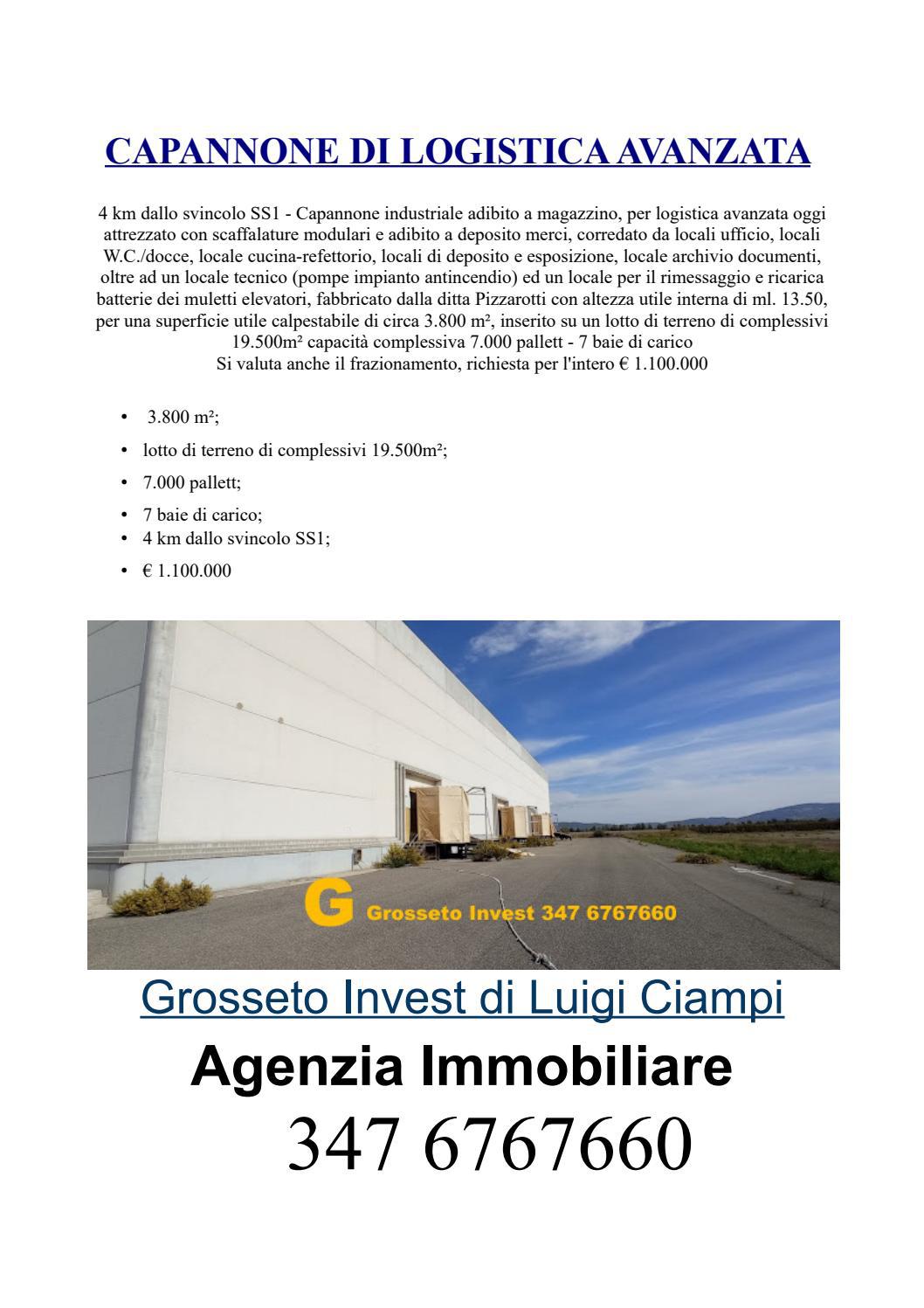 CAPANNONE DI LOGISTICA AVANZATA SVINCOLO SS1 - Grosseto Invest by ...