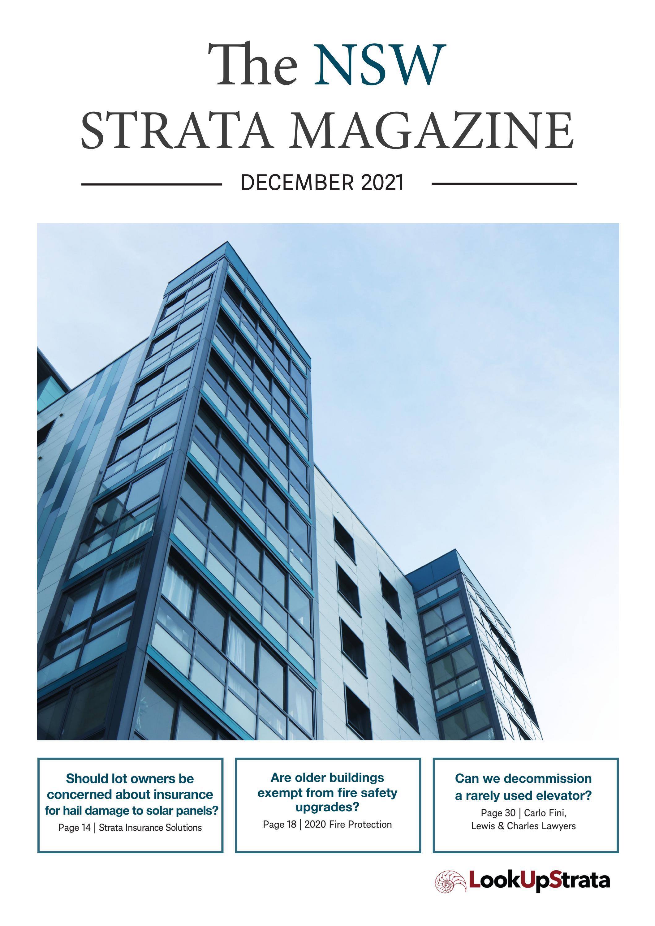 The NSW Strata Magazine | December 2021 by LookUpStrata - Issuu