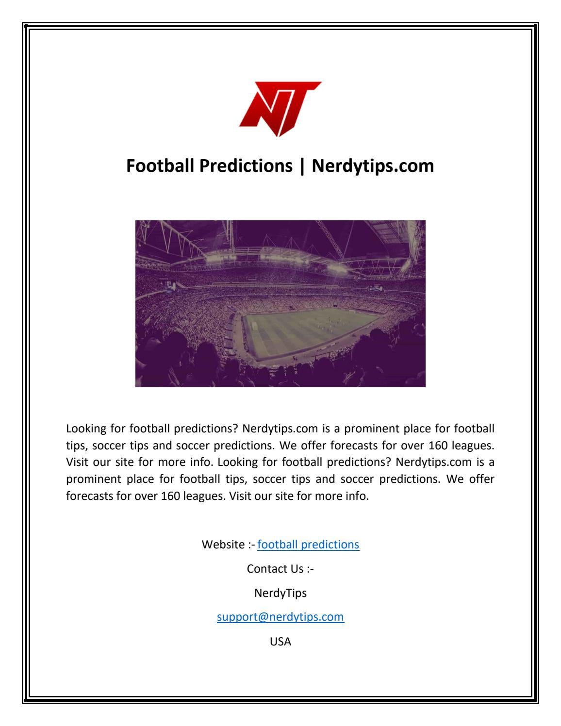 Football Predictions | Nerdytips.com by Nerdytips Nerdytips - Issuu