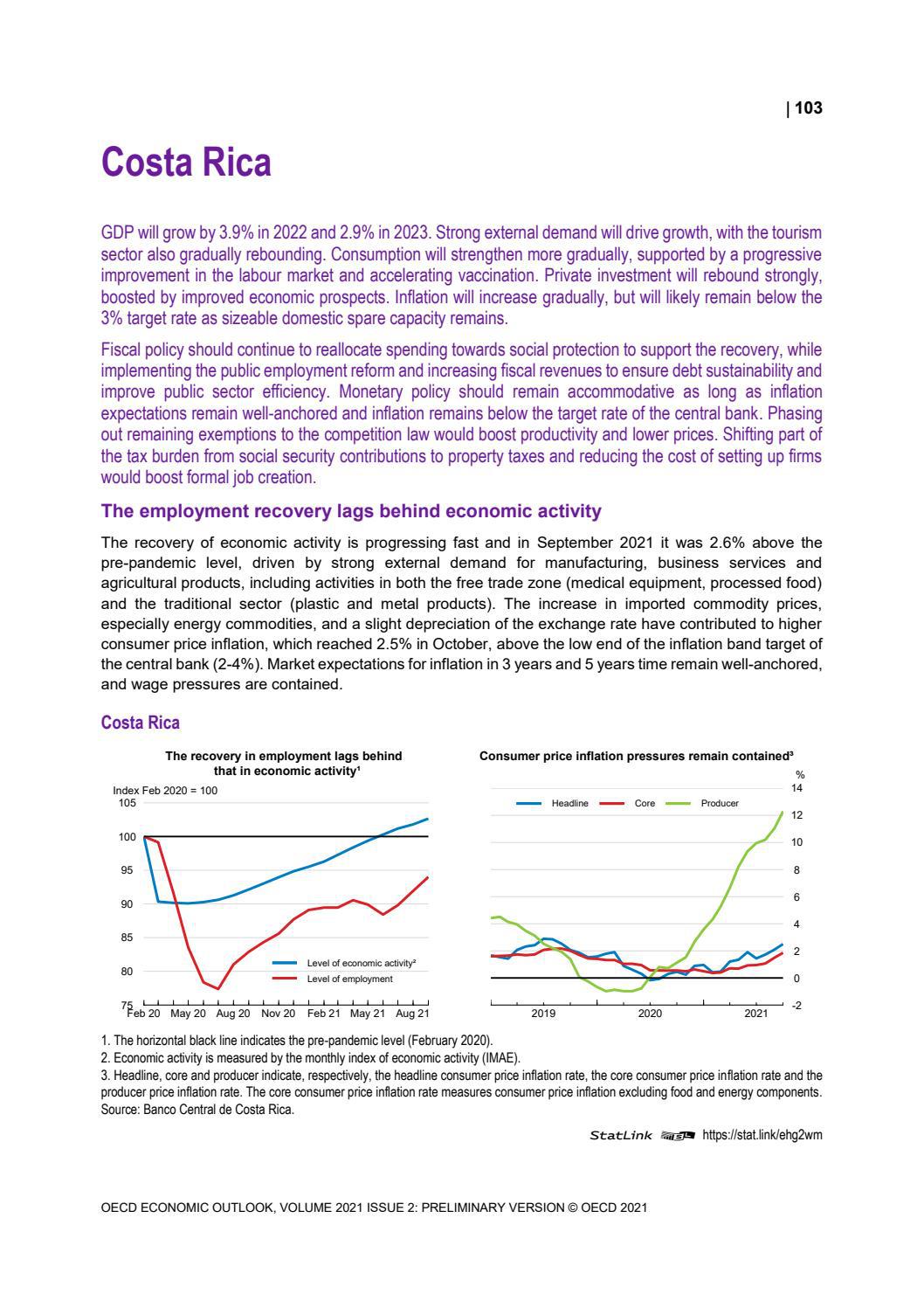 OECD Economic Outlook 2021: Costa-Rica by OECD - Issuu