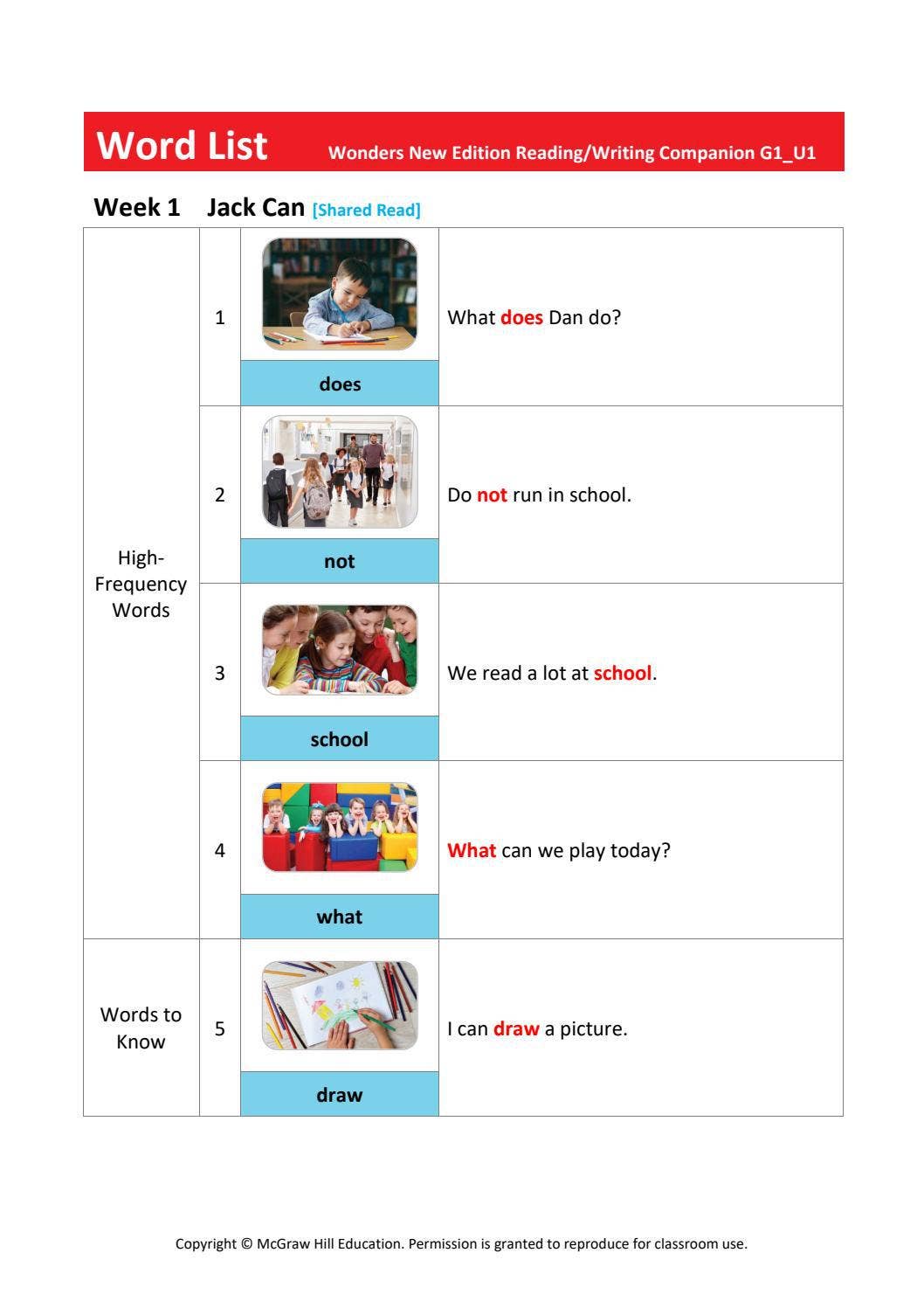 Wonders New Edition Word List_G1_U1_ENG_KOR_Sample by twoponds_ - Issuu