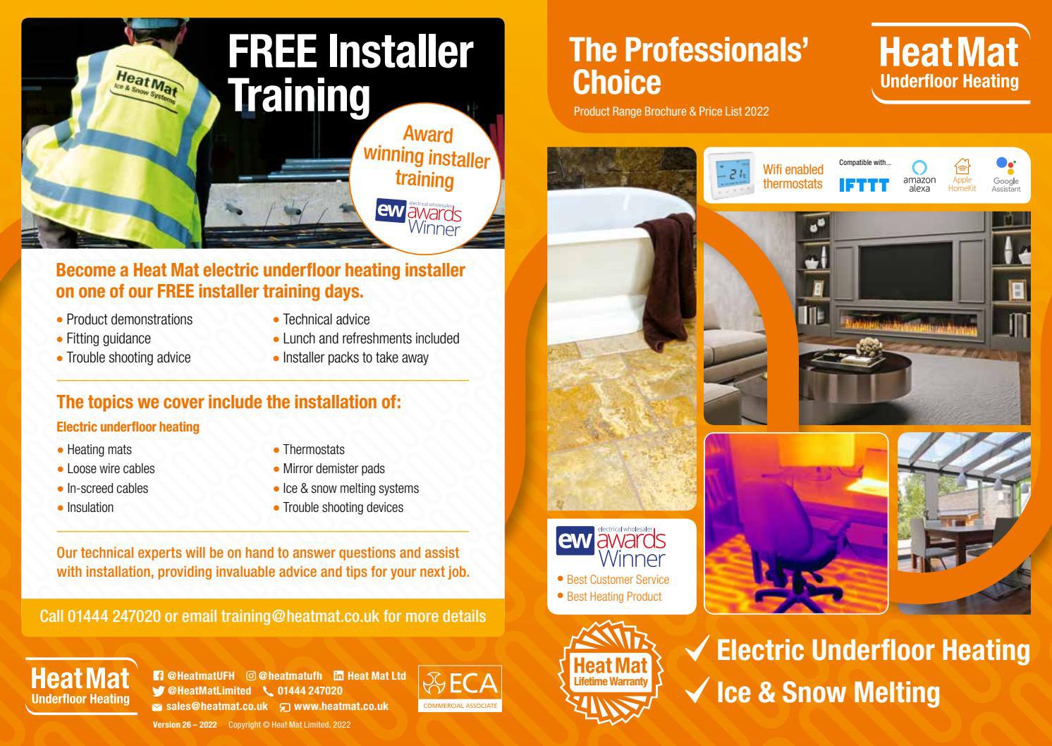 Heat Mat Price Brochure 2022 by heatmat - Issuu