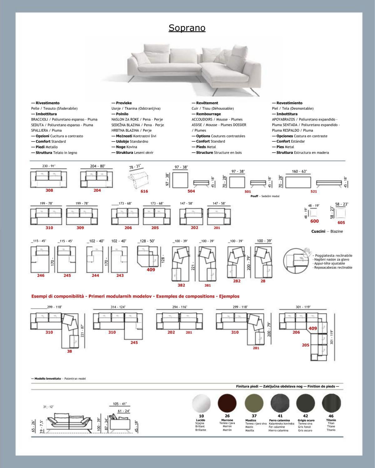 MAXDIVANI - SOPRANO tehnični podatki by Harvey Norman | Slovenija - Issuu
