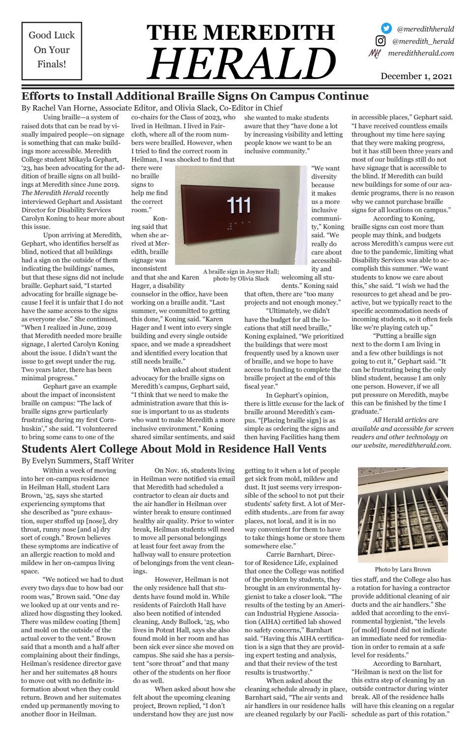 Dec 1, 2021 by The Meredith Herald - Issuu