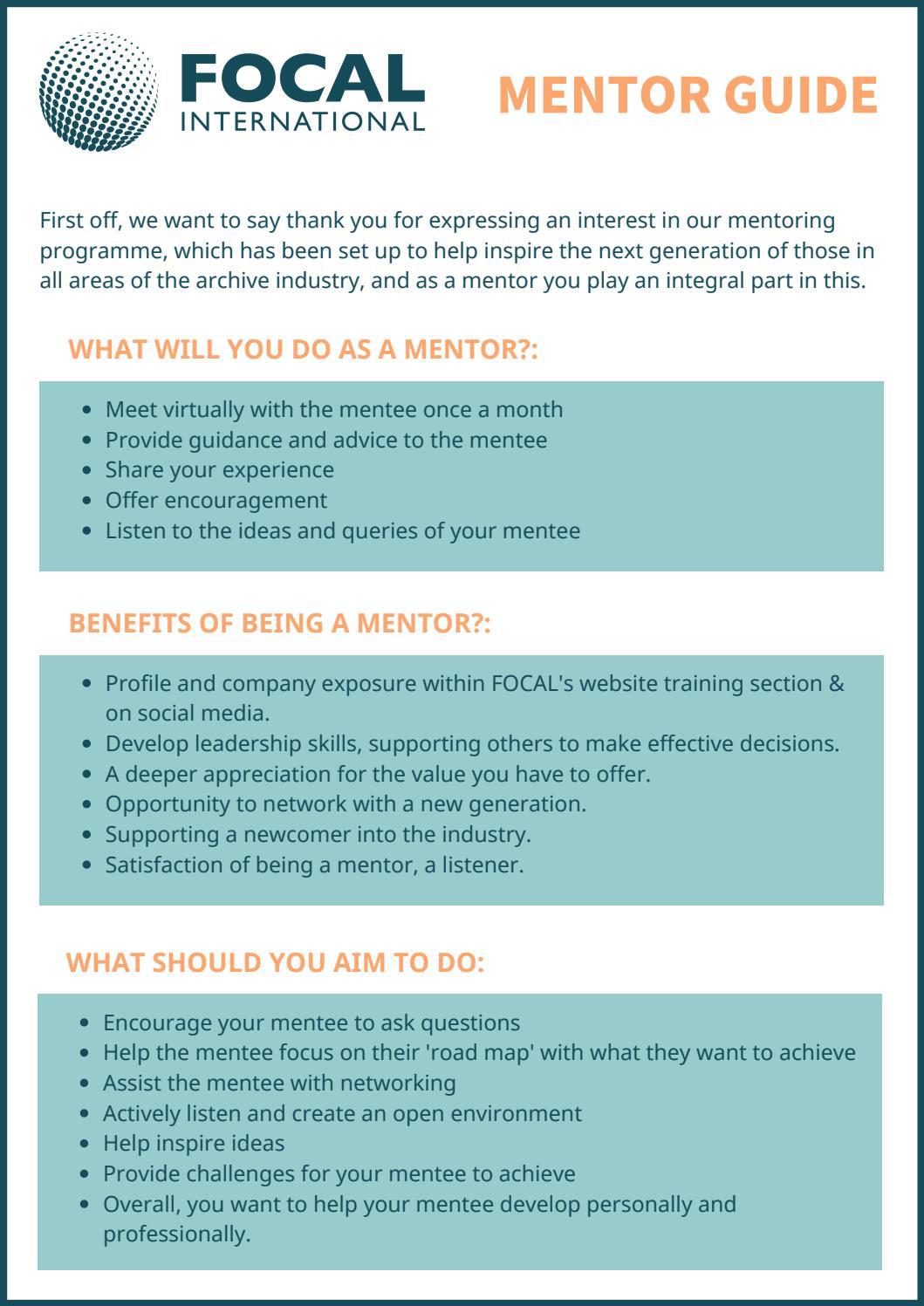 Mentor Guide by FOCALInt - Issuu
