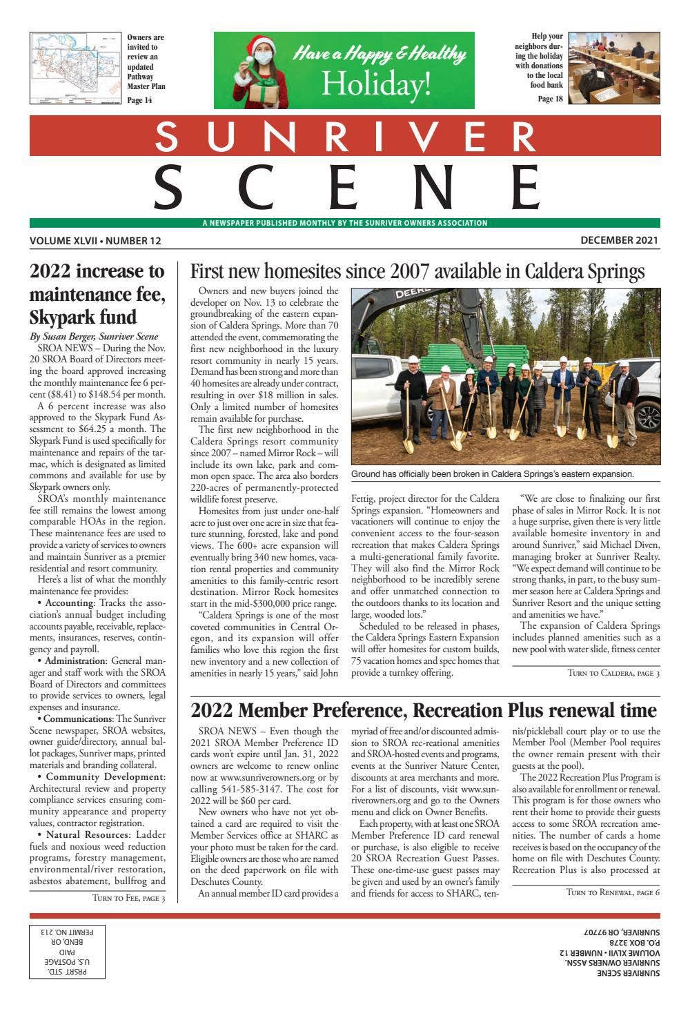 December 2021 Sunriver Scene by Sunriver Scene - Issuu