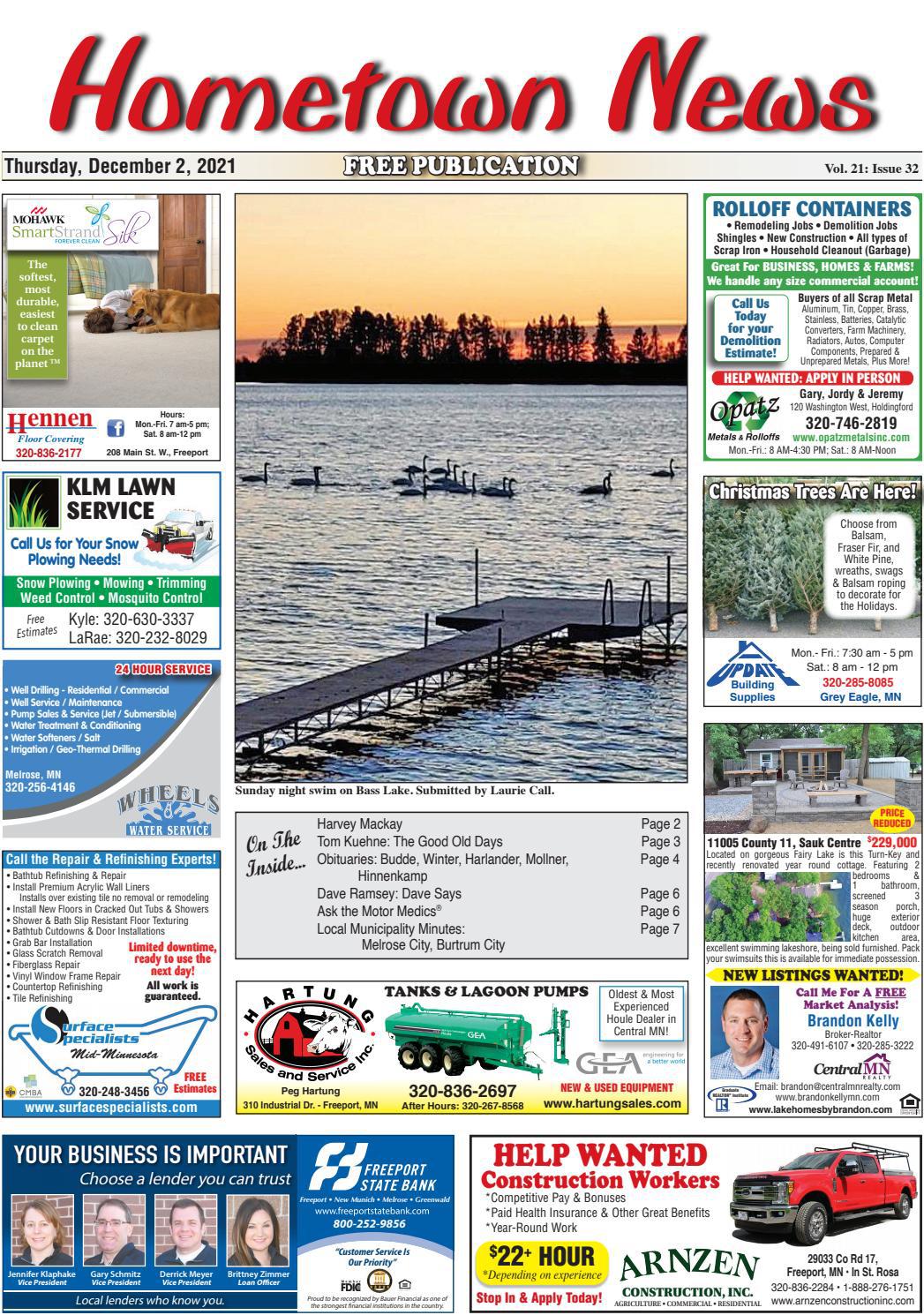 Hometown News December 2, 2021 by Hometown News - Issuu