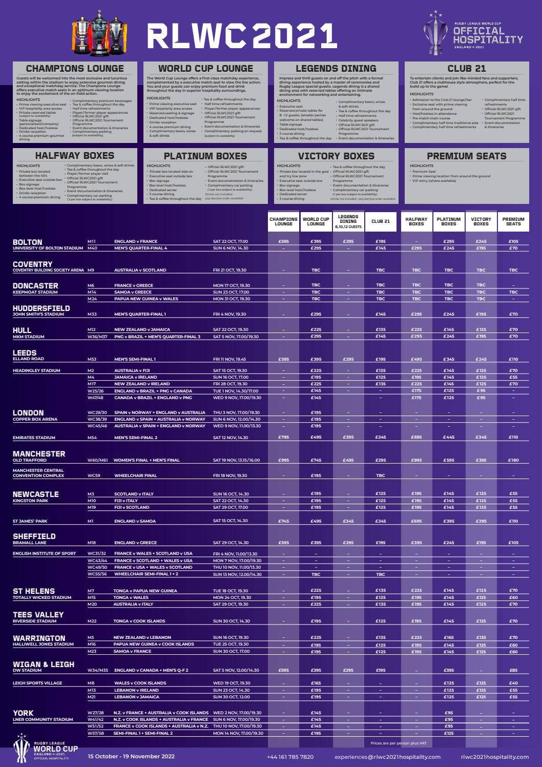 RLWC2021 Hospitality Experiences 2022 by MatchPoint - Issuu