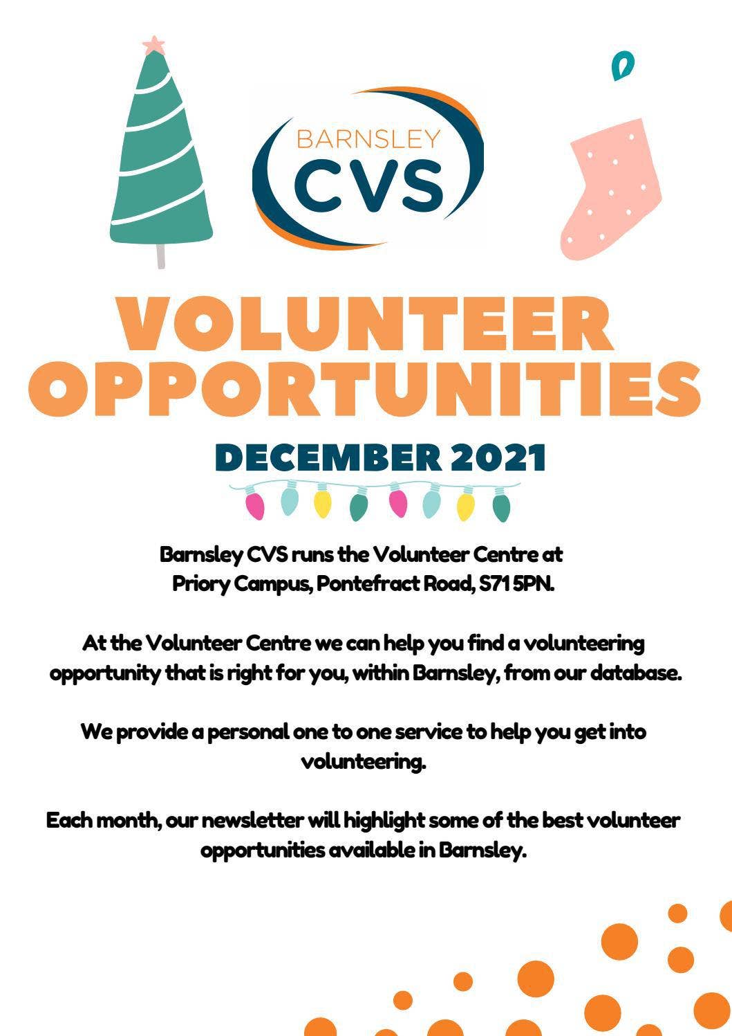 Volunteering Newsletter December 2021 by BarnsleyCVS - Issuu