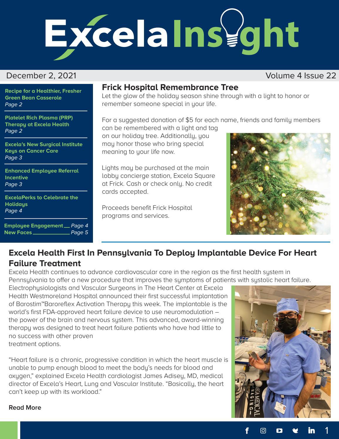 Excela Insight 12/2/2021 by Independence Health System - Issuu