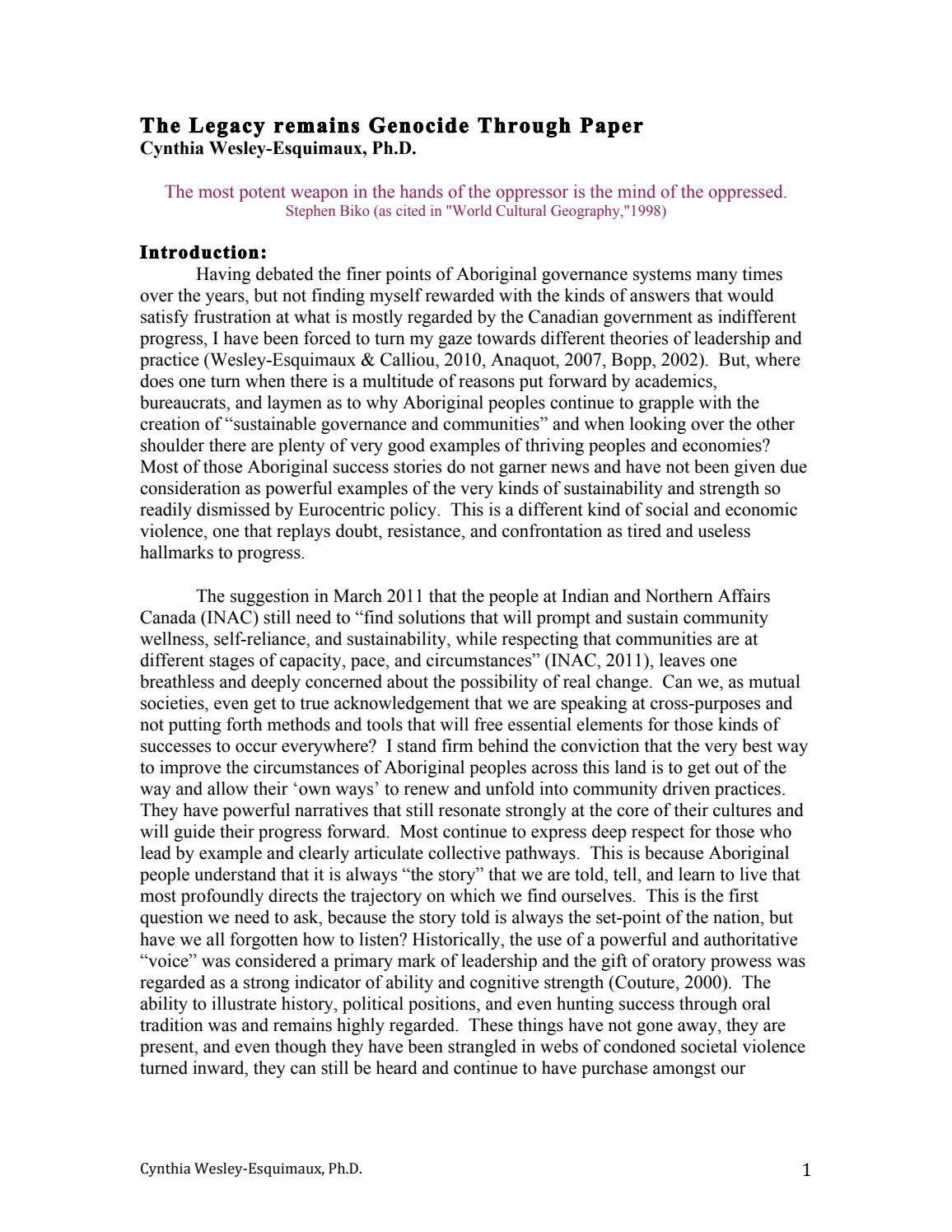 The Legacy Remains Genocide Through Paper by jackhirose - Issuu