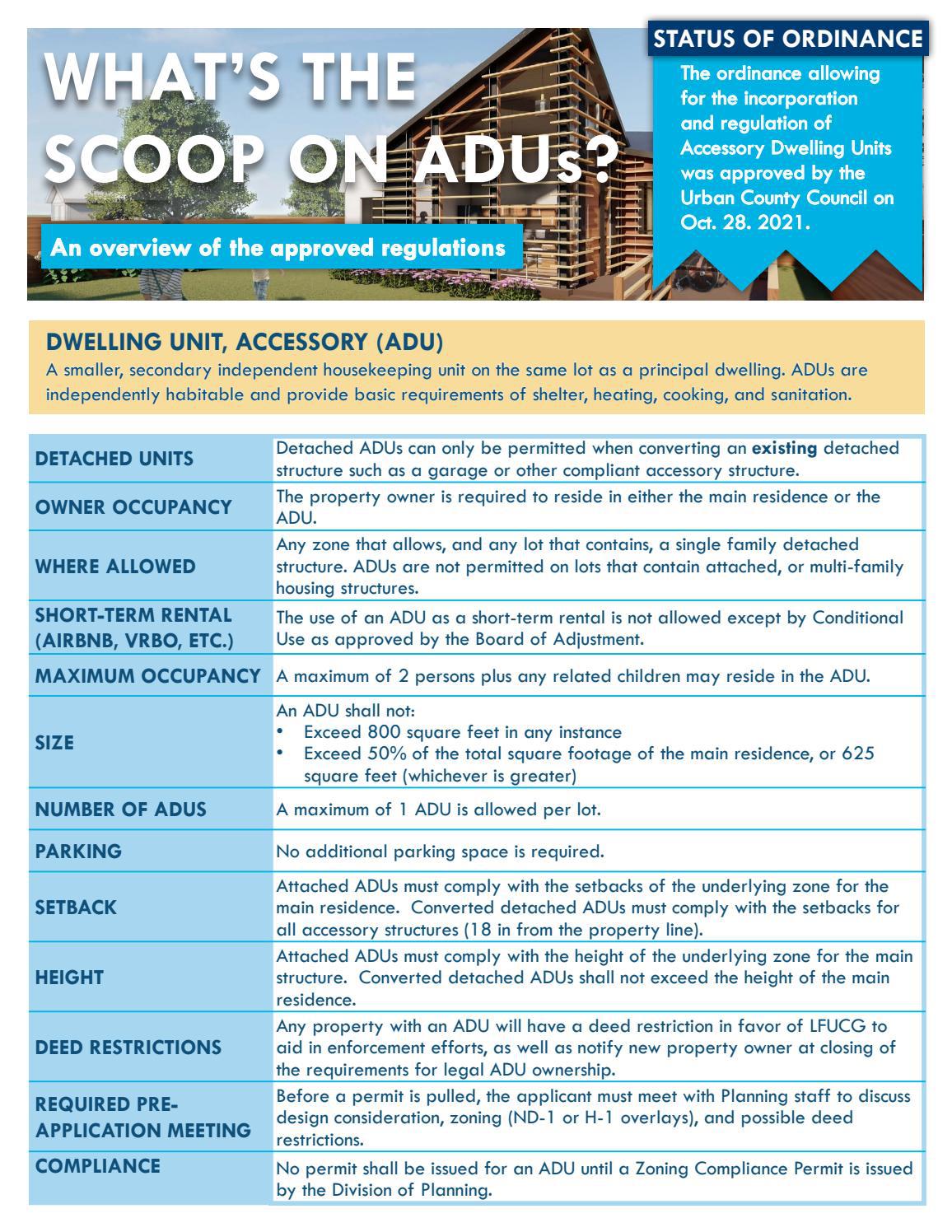 Accessory Dwelling Units (ADU) Information Sheet by ImagineLex - Issuu