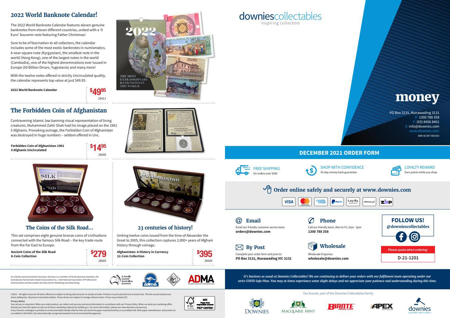 December Money 2021 Order Form by Downies - Issuu