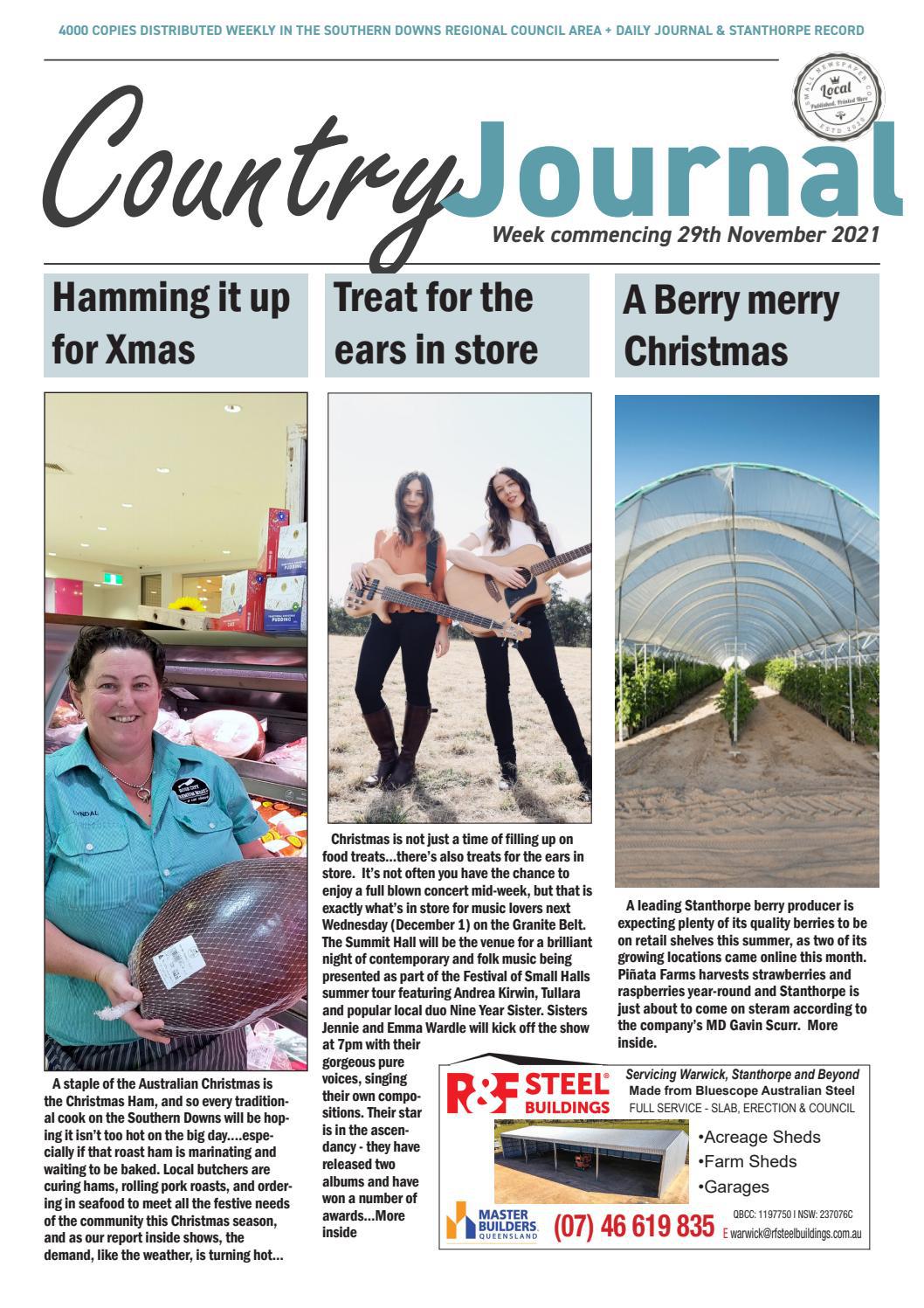 Country Journal, Edition #26 - November 29, 2021 by SmallNewspaperCo ...