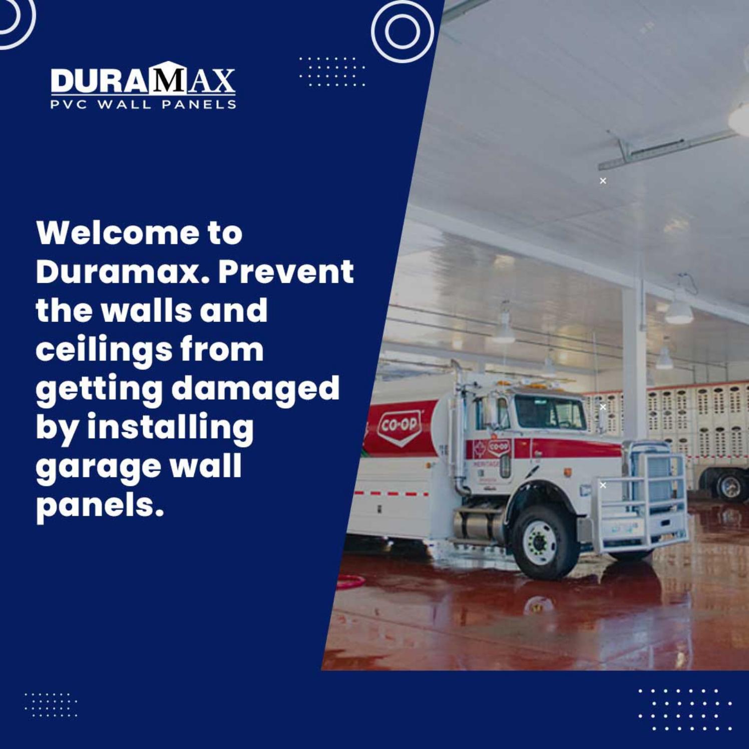 Install garage wall panels to prevent moisture damage by Duramax PVC ...