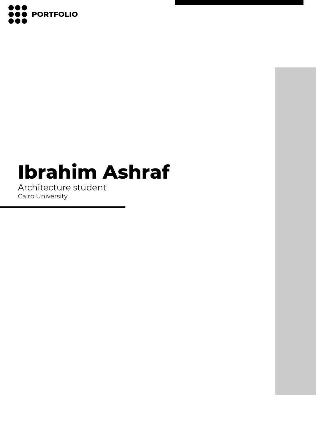 Ibrahim Ashraf portfolio by Ibrahim Ashraf - Issuu