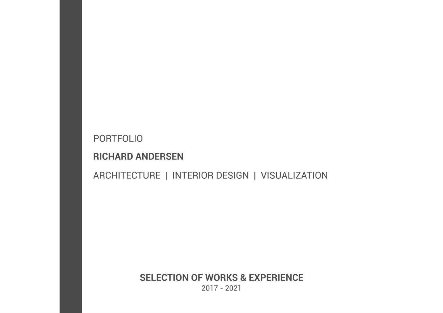 Portfolio 2021 - Richard Andersen by Richard Andersen - Issuu