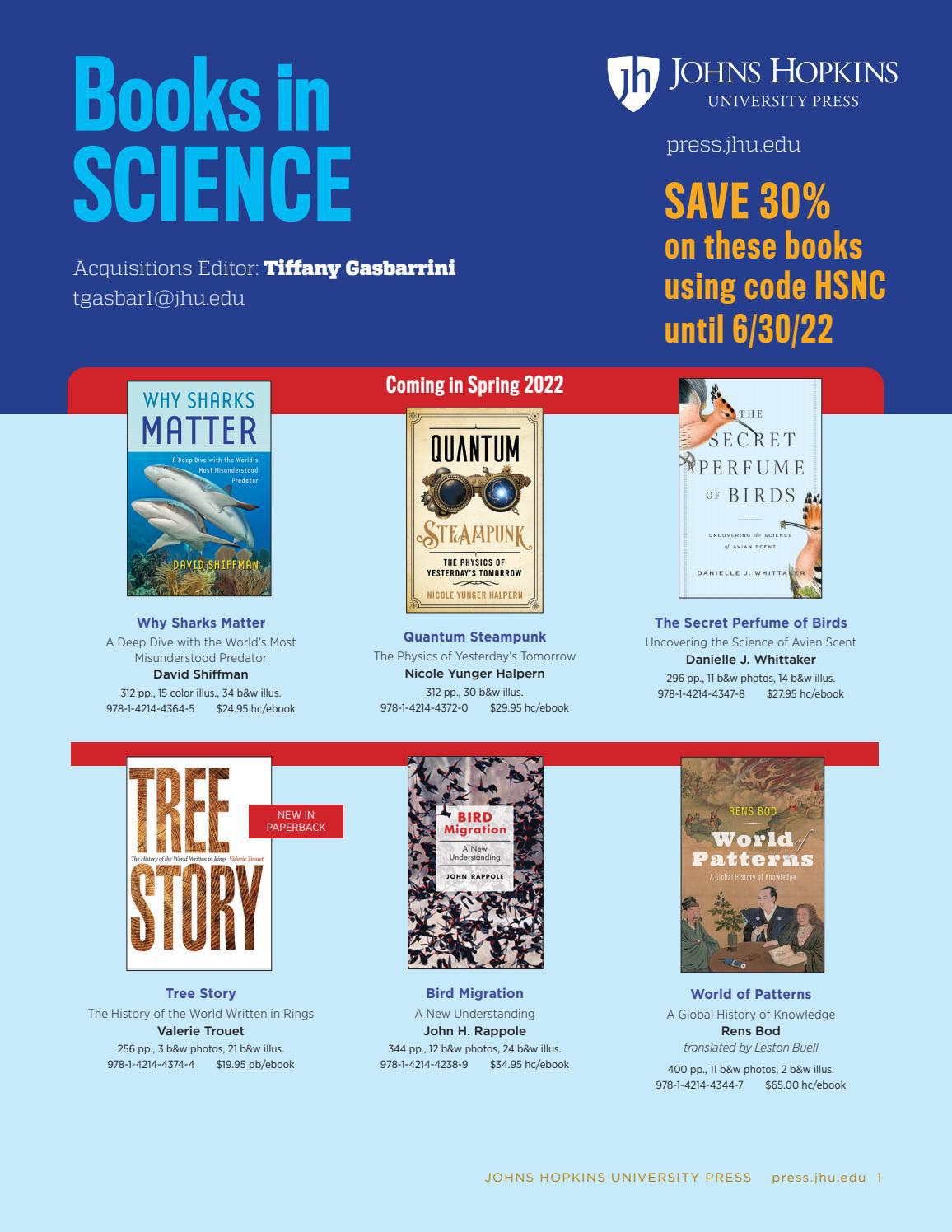Books in Science from Hopkins Press by JHUP Books - Issuu