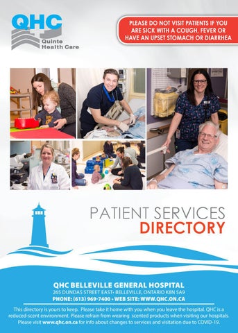 Quinte Health Care Belleville General Patient Services Directory by ...