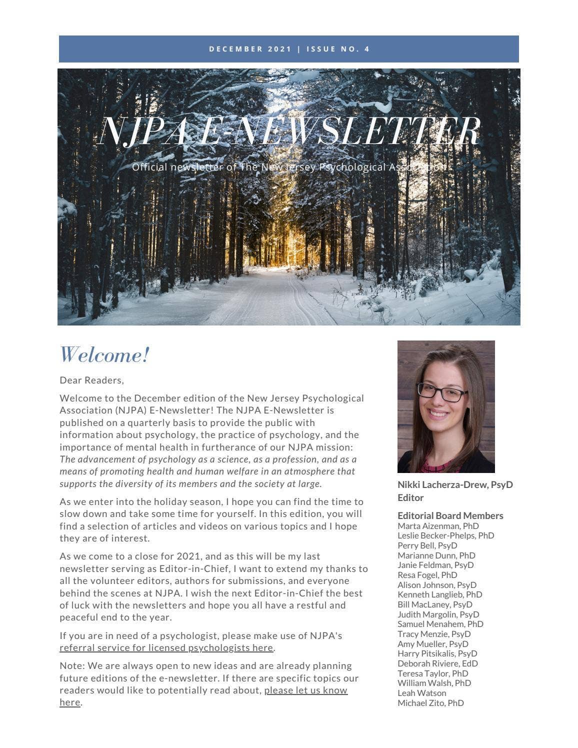 NJPA 2021 Winter E-Newsletter by NJPA - Issuu