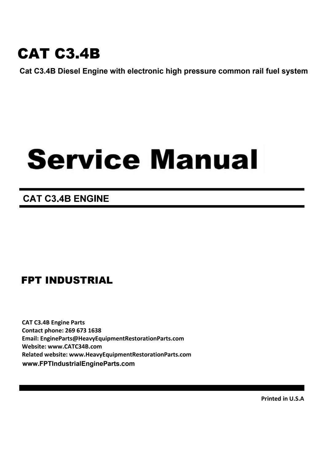 CAT C3.4B Service Manual by engineparts2 - Issuu
