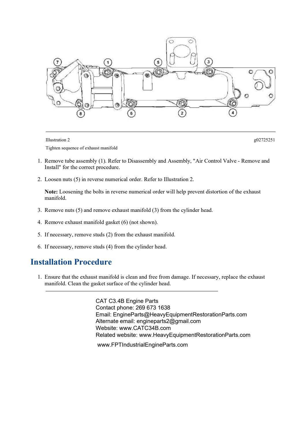 CAT C3.4B Service Manual by engineparts2 - Issuu