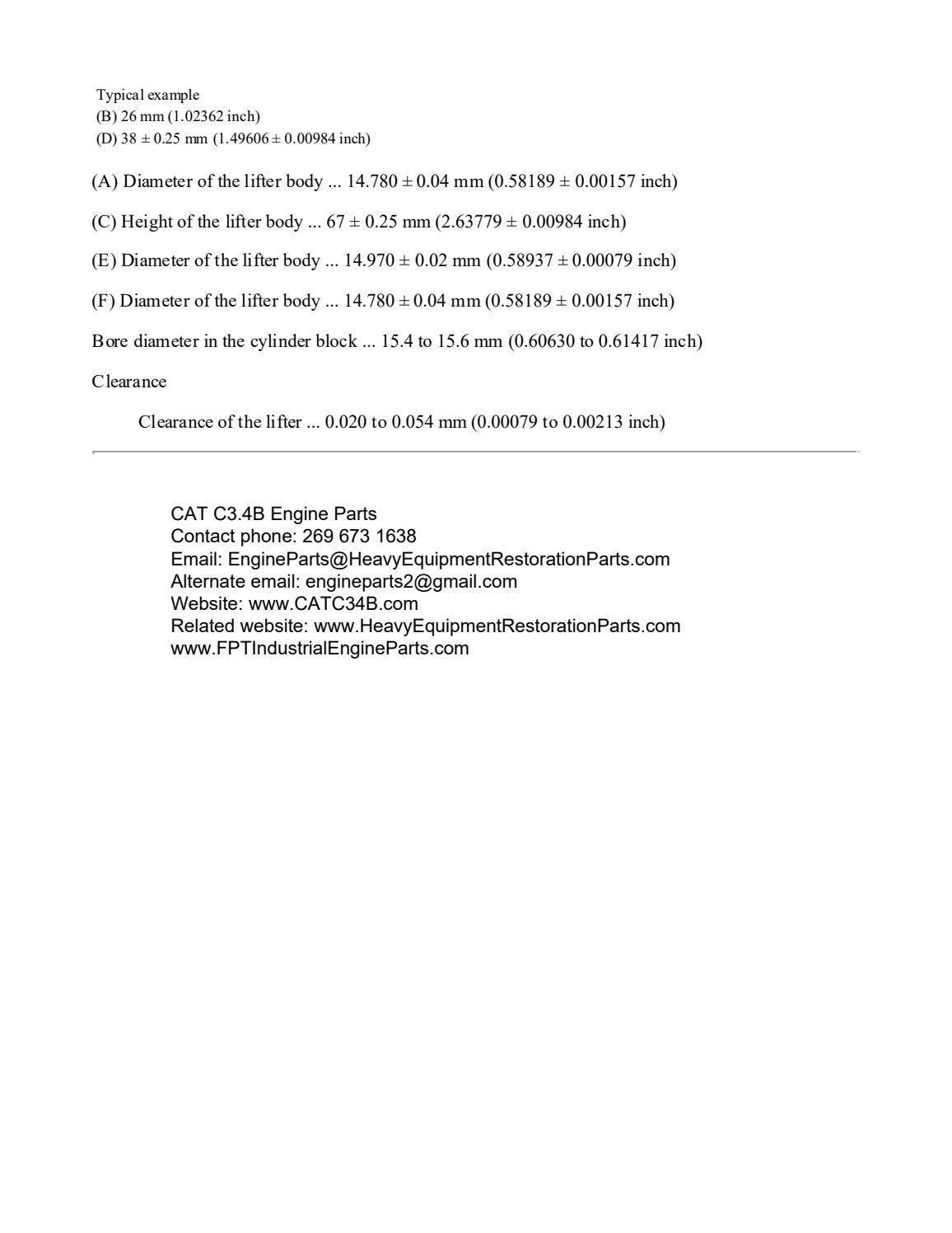 CAT C3.4B Service Manual by engineparts2 - Issuu