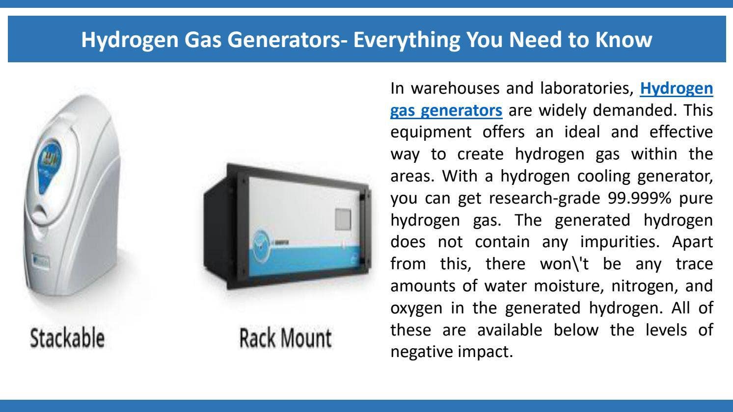 Hydrogen Gas Generators- Everything You Need to Know by Quadrex Corp - Issuu