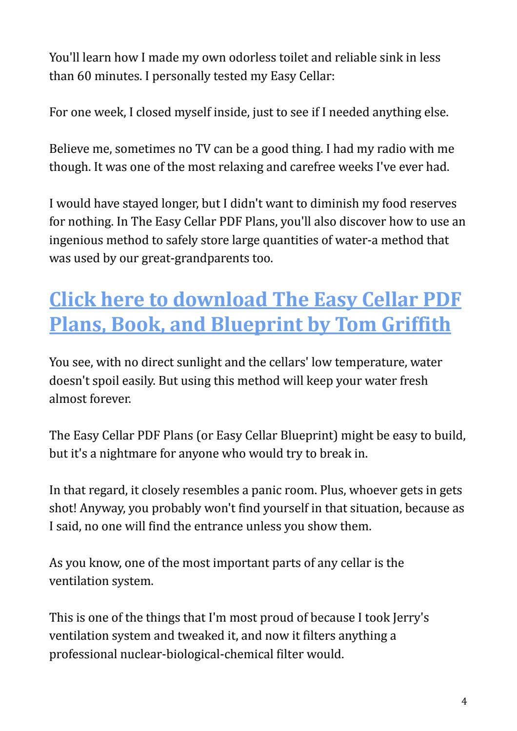 Easy Cellar PDF Plans Blueprint Book (Bunker) by Easy Cellar PDF - Issuu