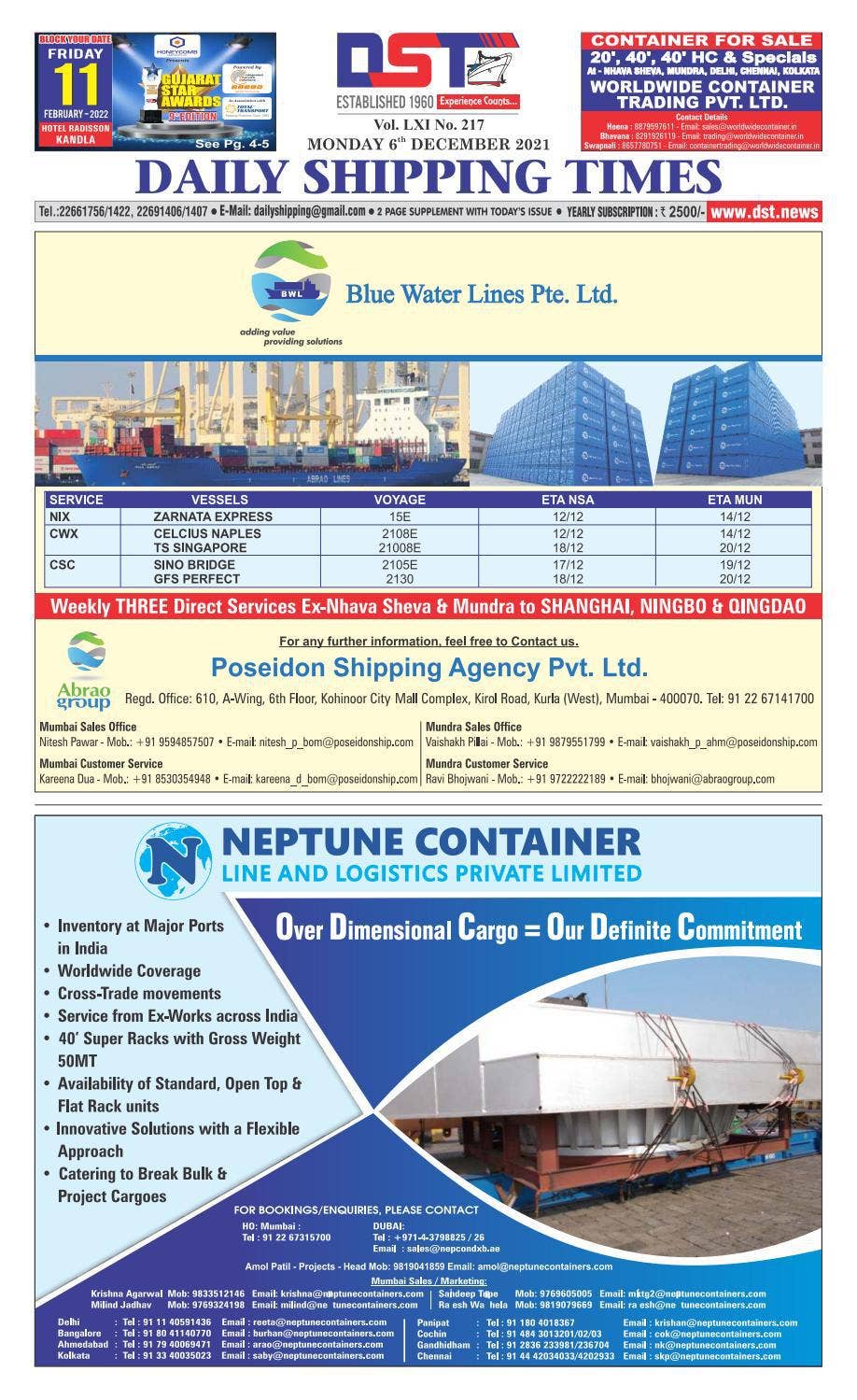 Mum-06-12-21 by Daily Shipping Times - Issuu