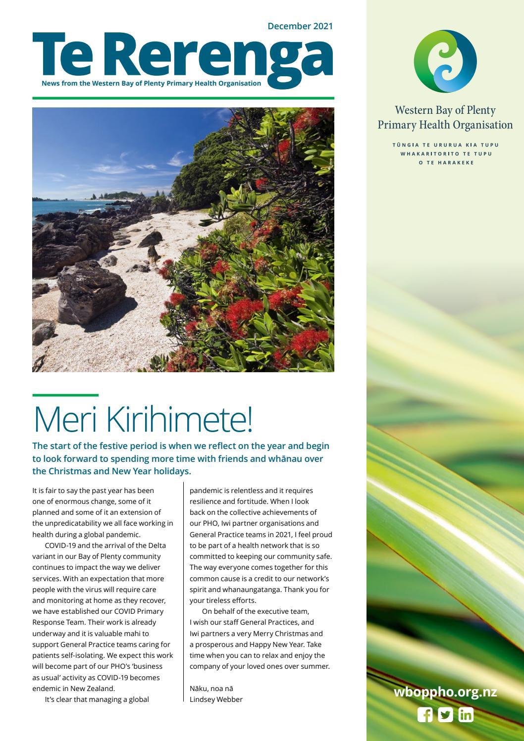 Te Rerenga December 2021 by WBOP PHO - Issuu
