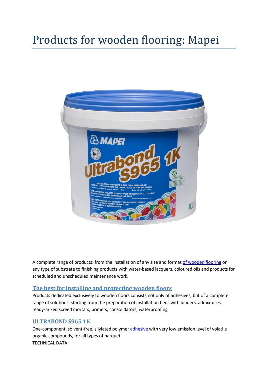 Wooden Floorings - Installation, Finishing, Colouring and Maintenance ...