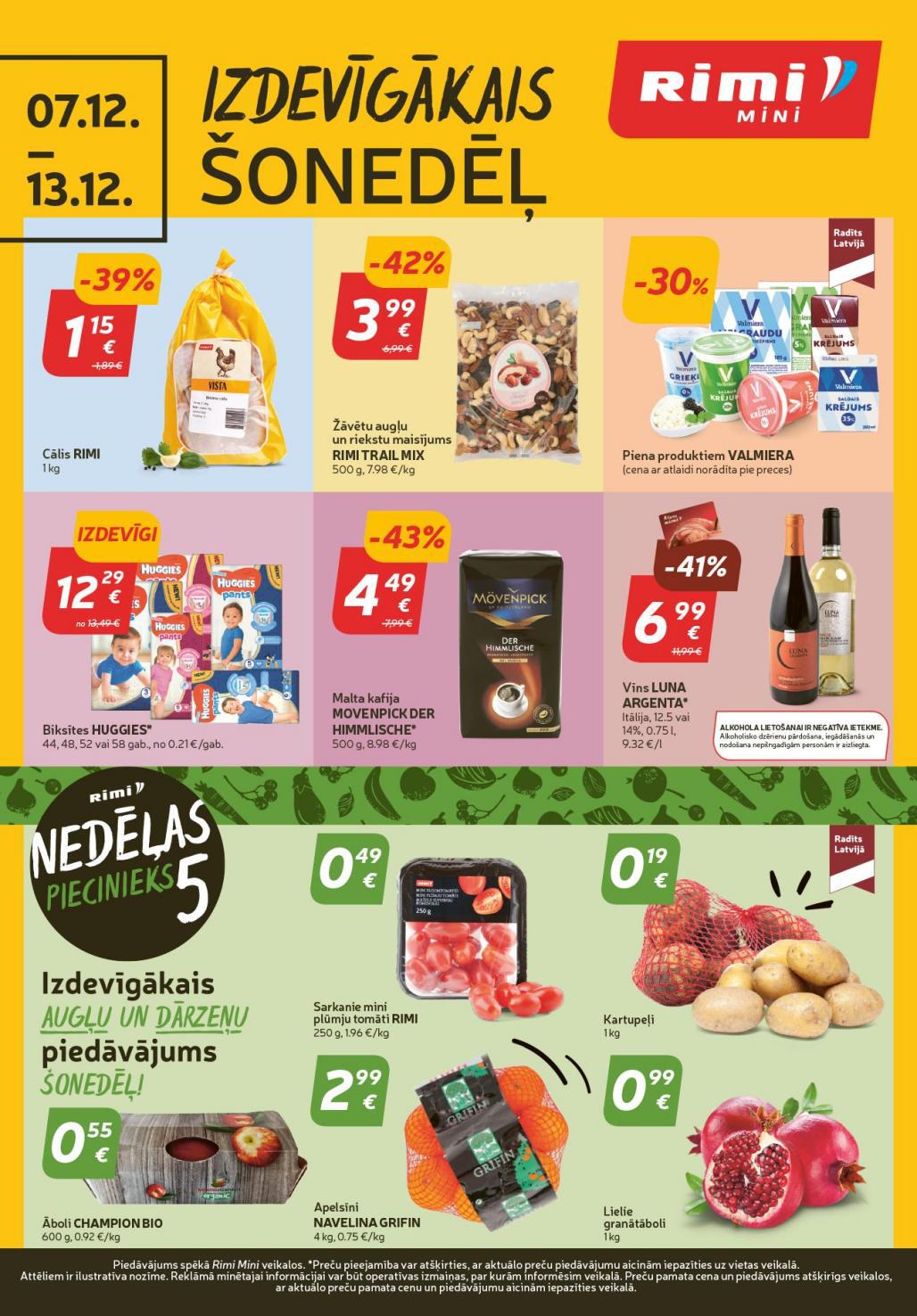 Mini Rimi piedavajumi_07.12.-13.12.2021. by Rimi - Issuu