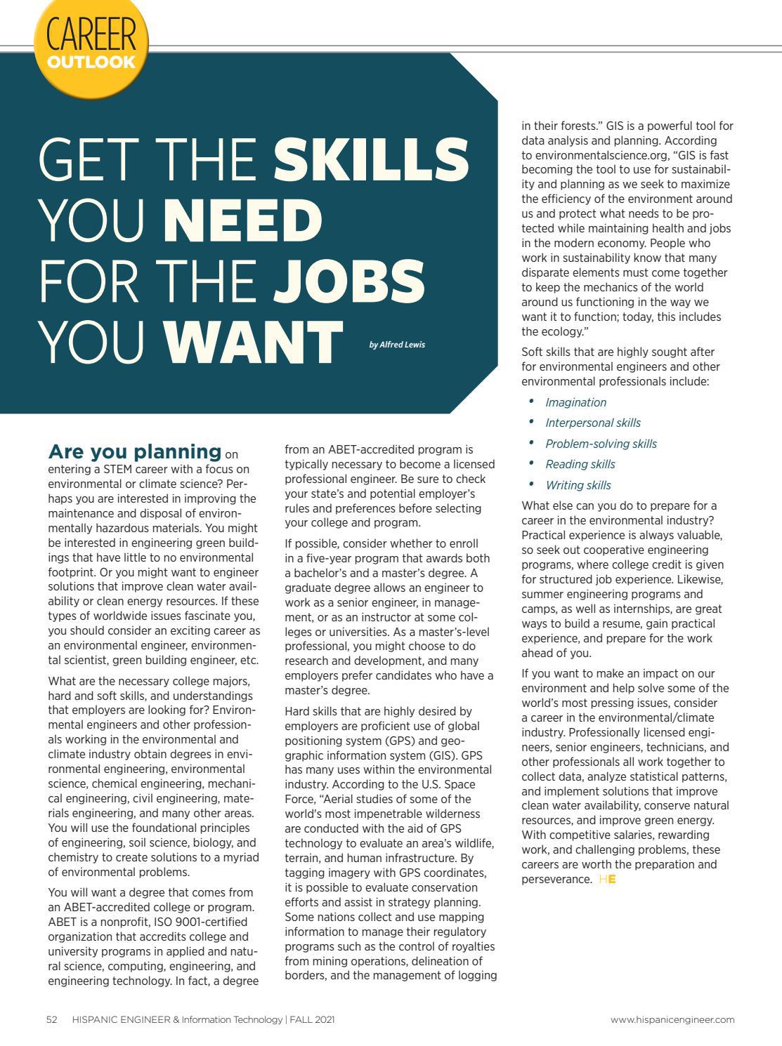 Hispanic Engineer Volume 36 Number 2 by Career Communications Group - Issuu