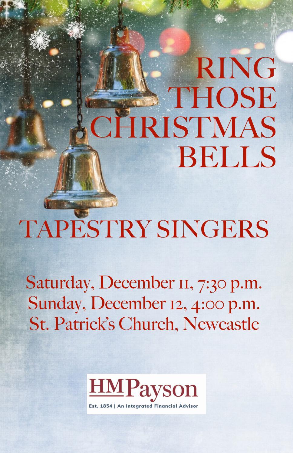 Tapestry Singers Program December 2021 by Tapestry Singers - Issuu
