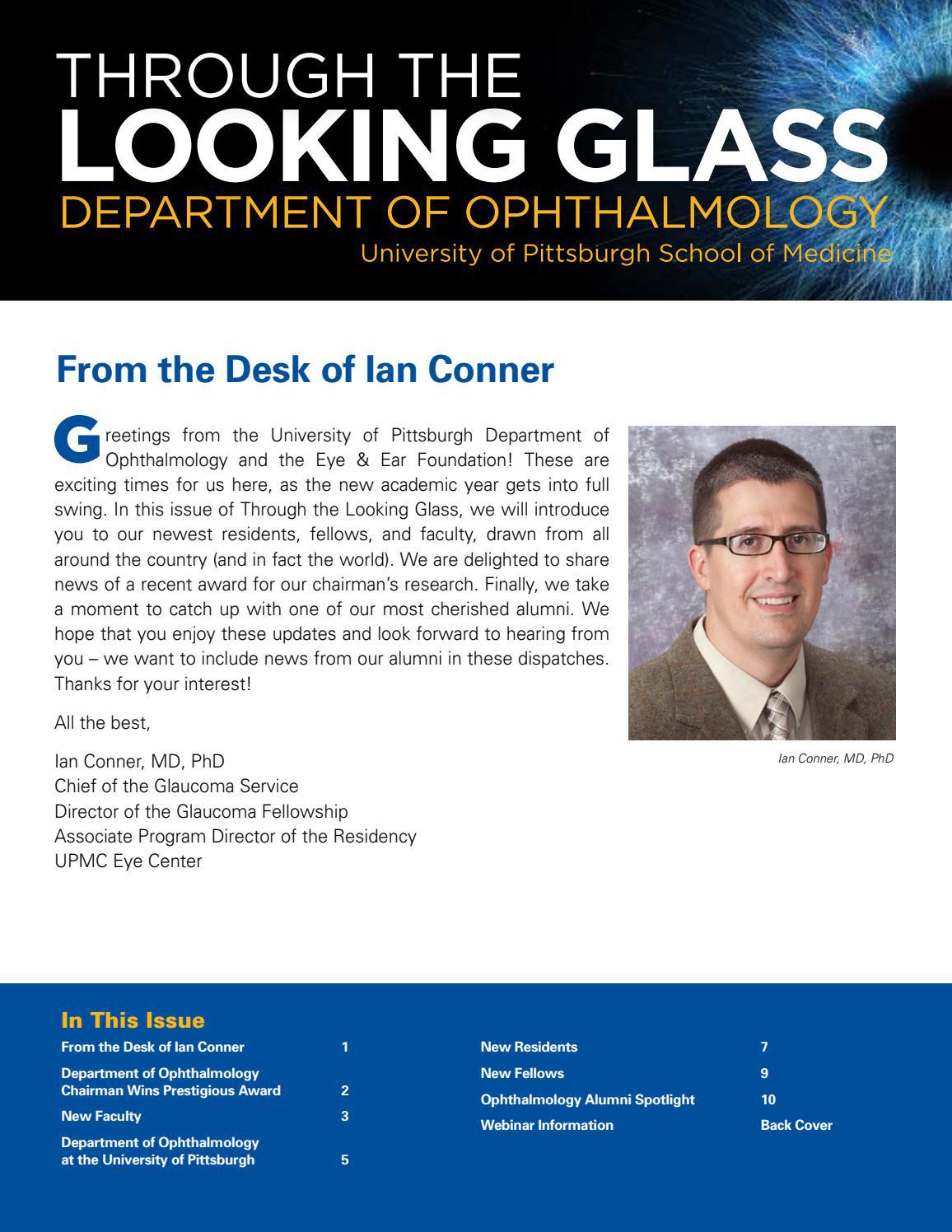 University of Pittsburgh Ophthalmology Alumni Newsletter by Eye & Ear ...