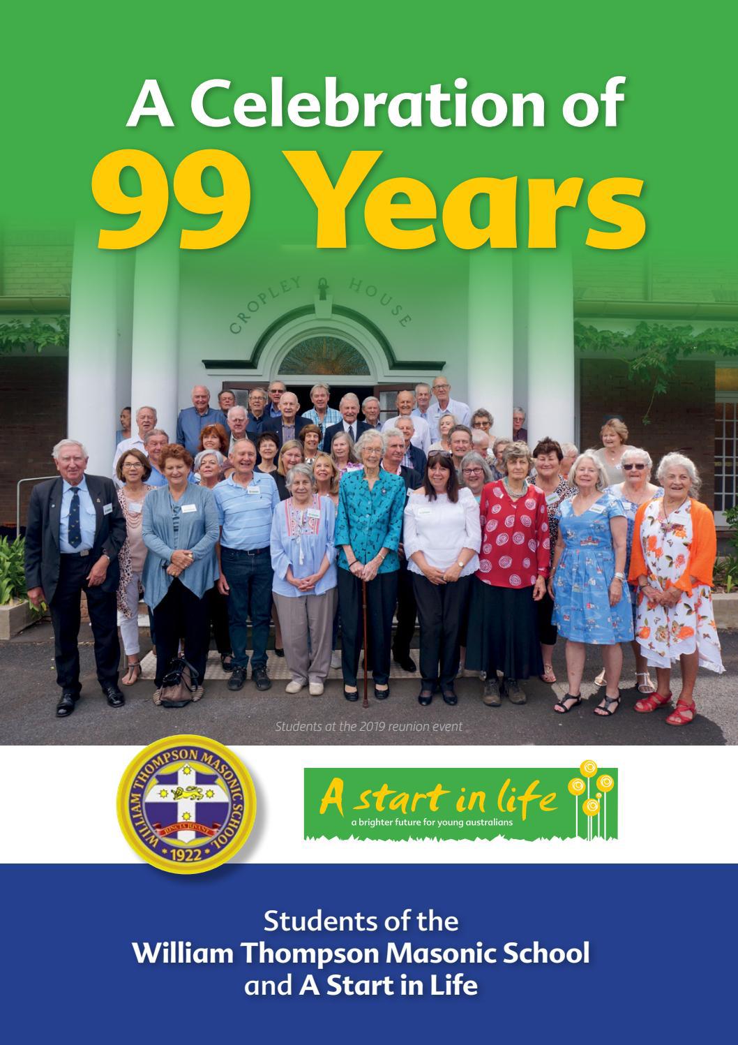 A Start in Life & William Thompson Masonic School – A Celebration of 99 ...