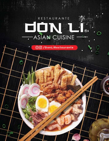 MENU DON LI 2021 by Restaurante Don Li - Issuu