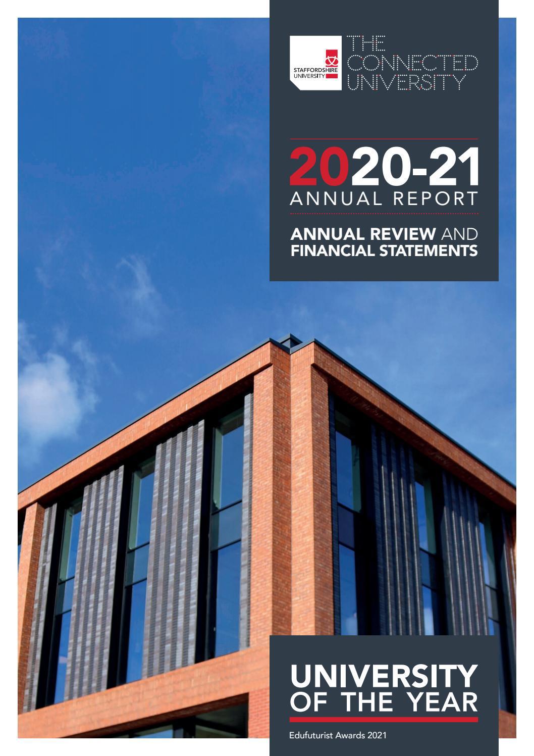 Annual Review and Financial Statement 2020-2021 by Staffordshire ...
