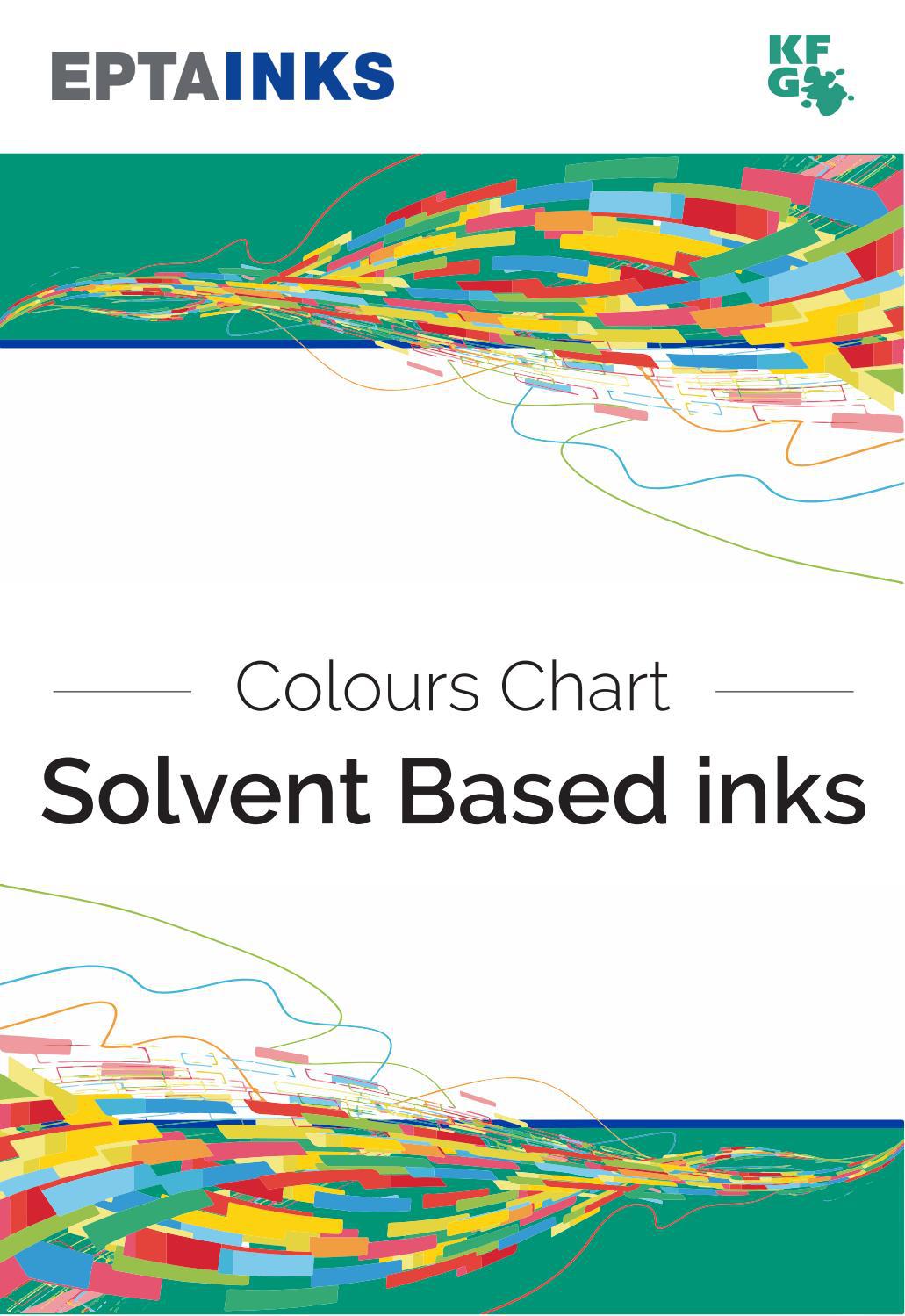 Solvent Based inks – Colours Chart (KFG) by Eptanova - Issuu