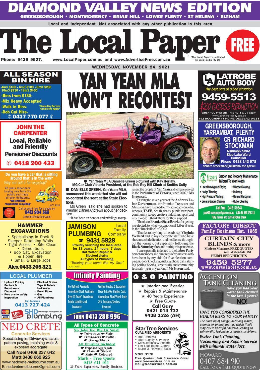 The Local Paper. Diamond Valley News Edition. Wed., Dec. 1, 2021 by Ash ...