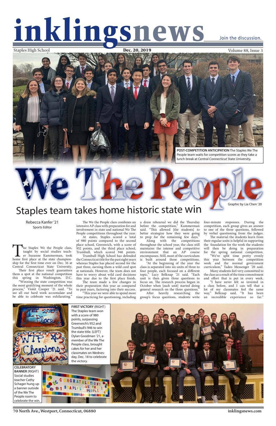 Inklings December 2019 Issue by inklingsnewsonline - Issuu