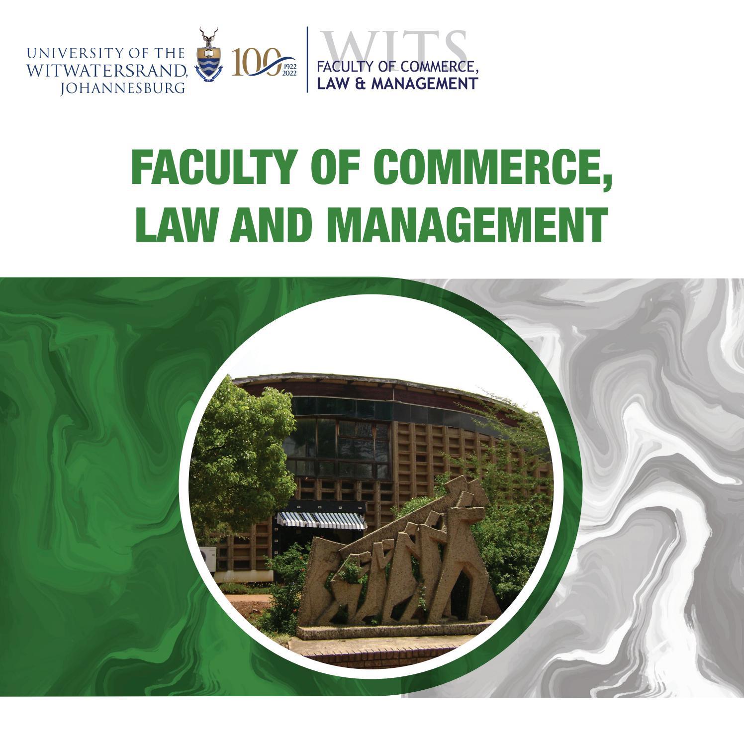 CLM Faculty Brochure - 2021 by Wits CLM Faculty - Issuu